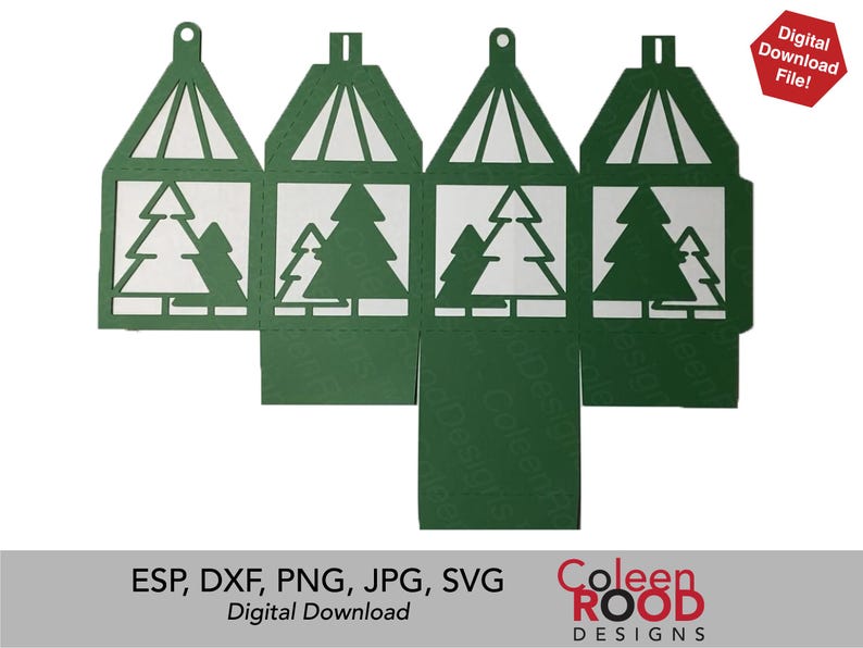 Winter Tree Lantern, Tree Lantern Svg, Solstice Lantern, Paper Lantern ...