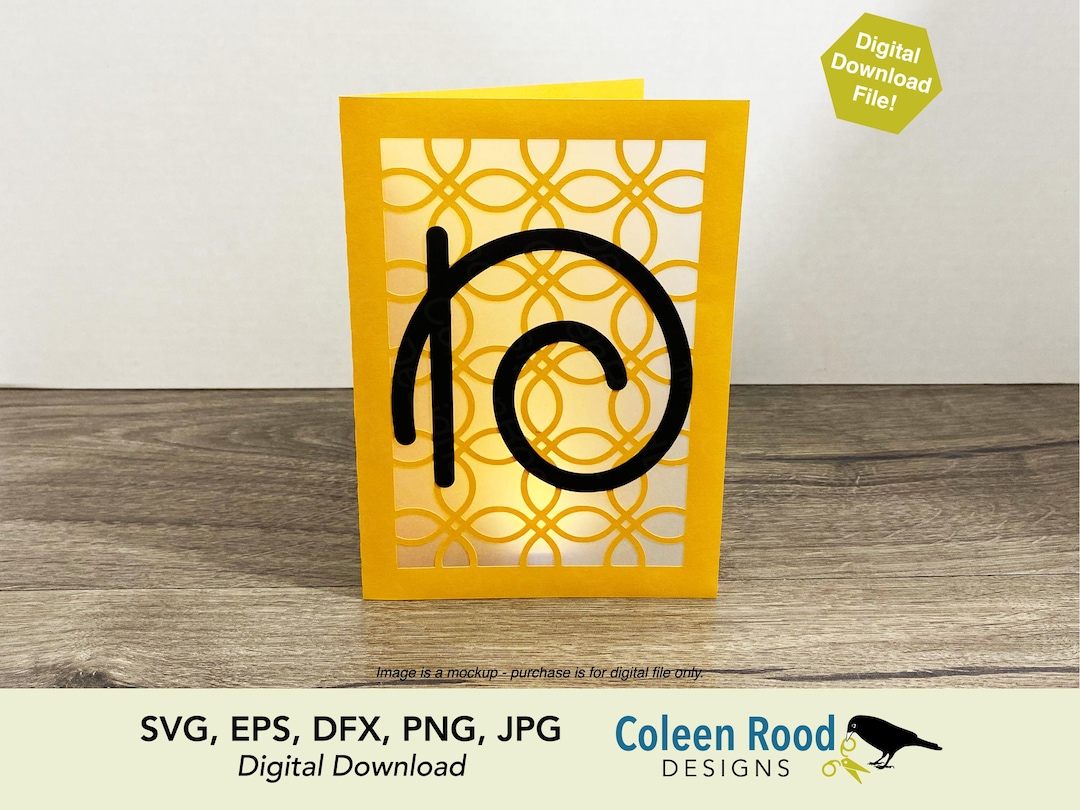 Art Deco Monogram Card: Letter N, 3D Paper Lantern (SVG File) - Etsy UK