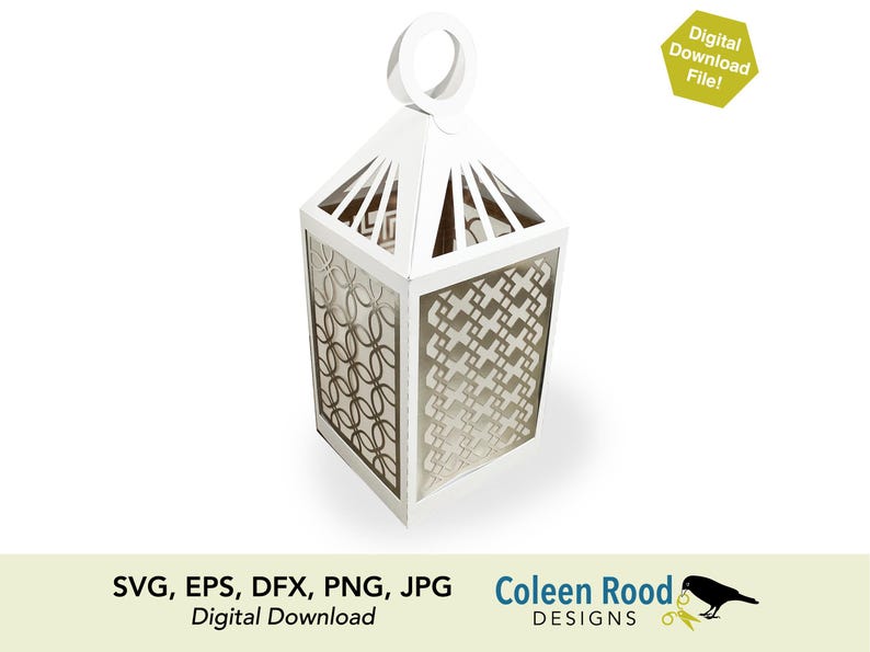 Art Deco Lantern, 3D Paper Craft, Center Piece, Party Décor, Wedding ...