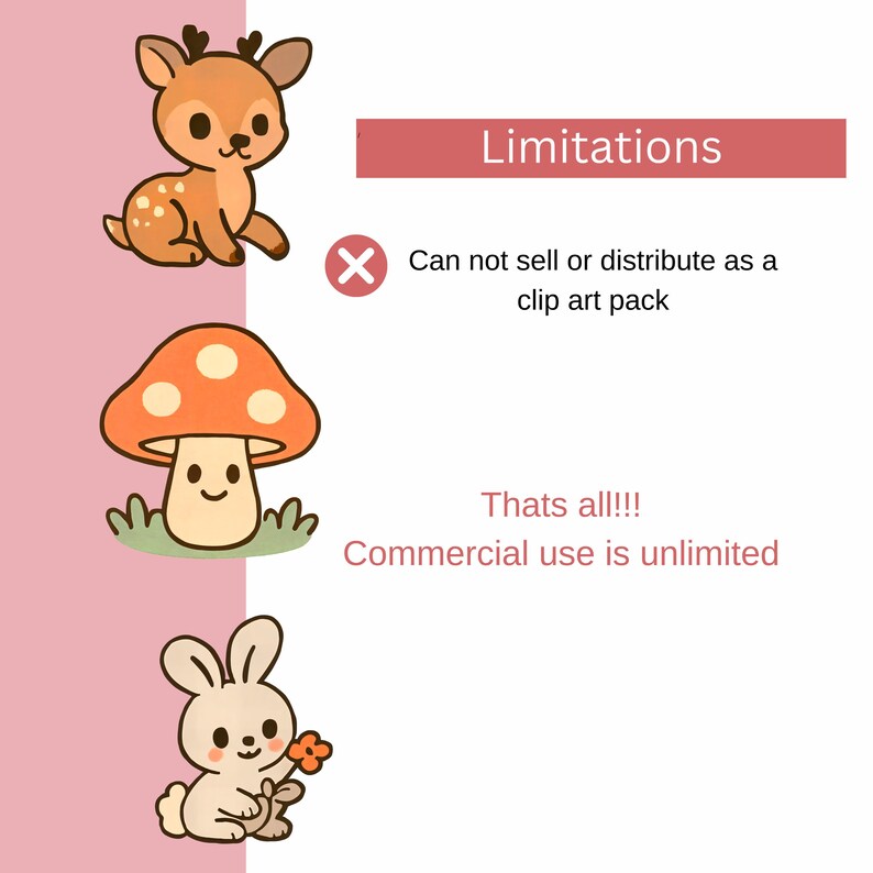 Woodland Animals Clipart Set – Cute Forest Creatures, Trees, Mushrooms ...
