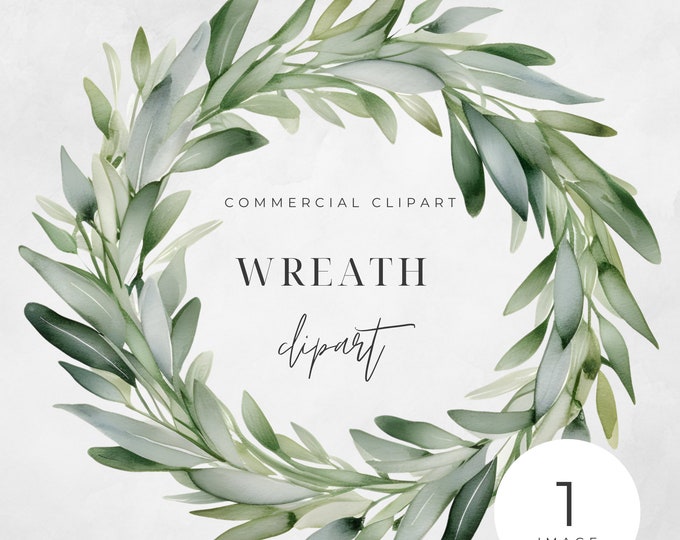 Eucalyptus Clipart, Greenery Clipart, Greenery Wreath, Botanical ...