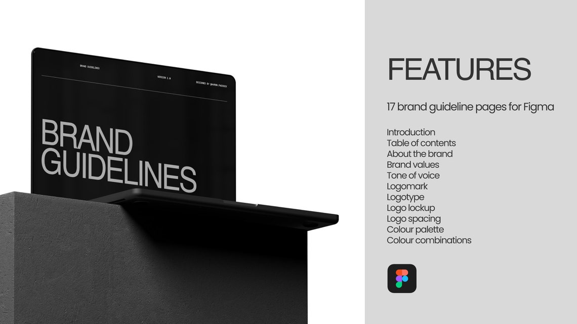 Brand Guidelines Template for Figma | Brand Manual | Brand Usage Guide ...
