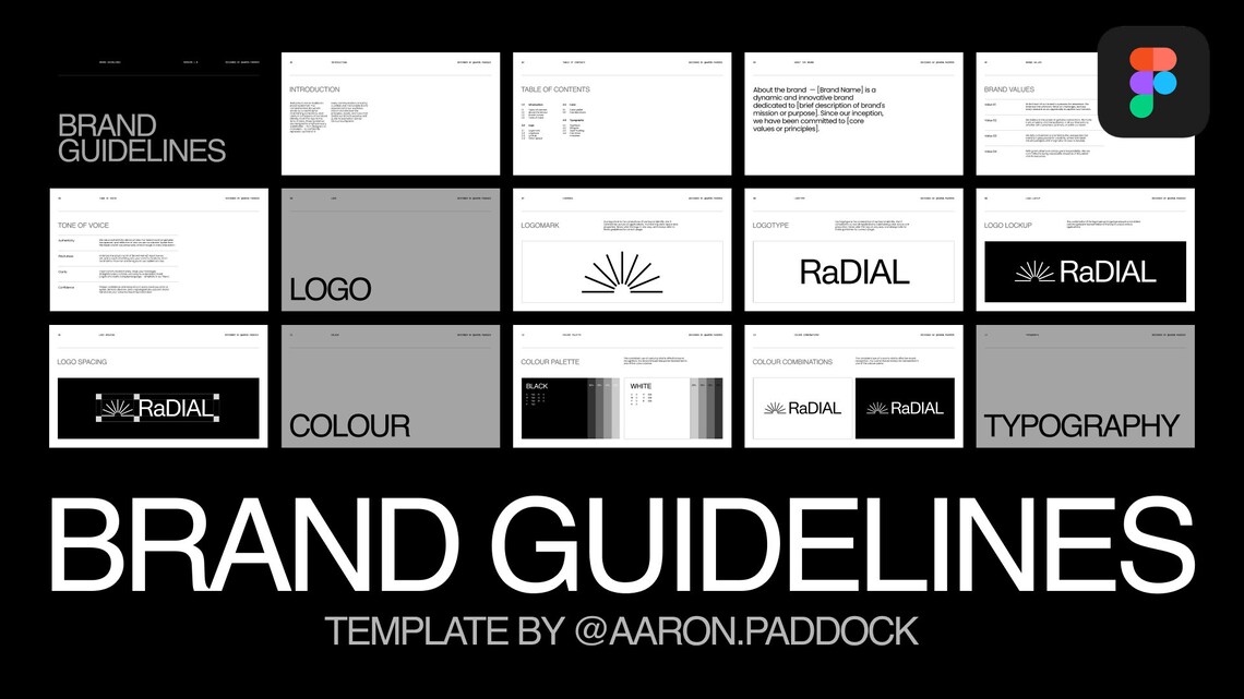 Brand Guidelines Template for Figma | Brand Manual | Brand Usage Guide ...