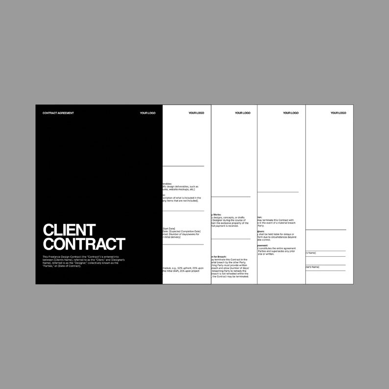 Freelance Designer Client Contract Template - Etsy UK