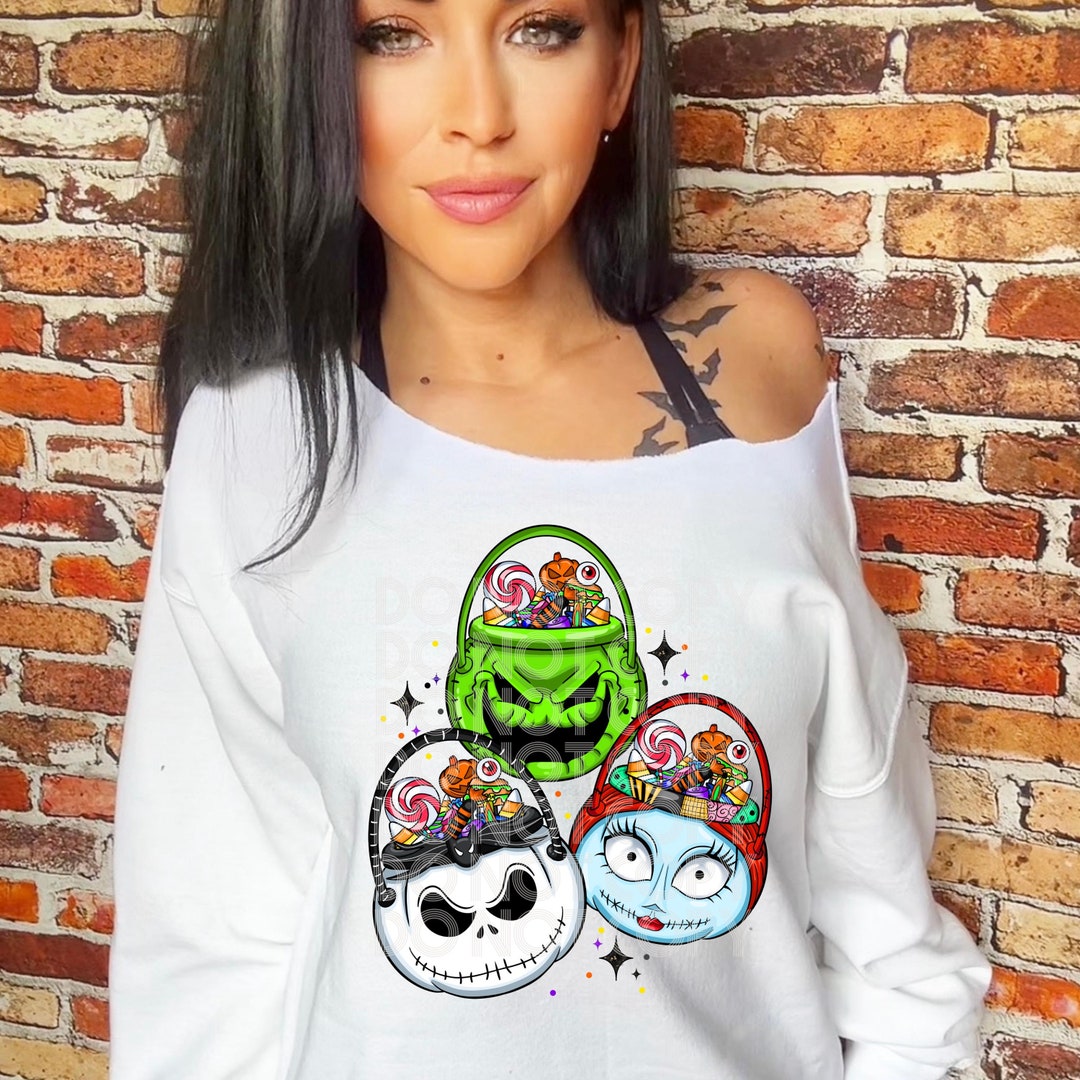 NBC Halloween Candy Buckets DTF, Ready to Press Dtf Transfer, Halloween ...