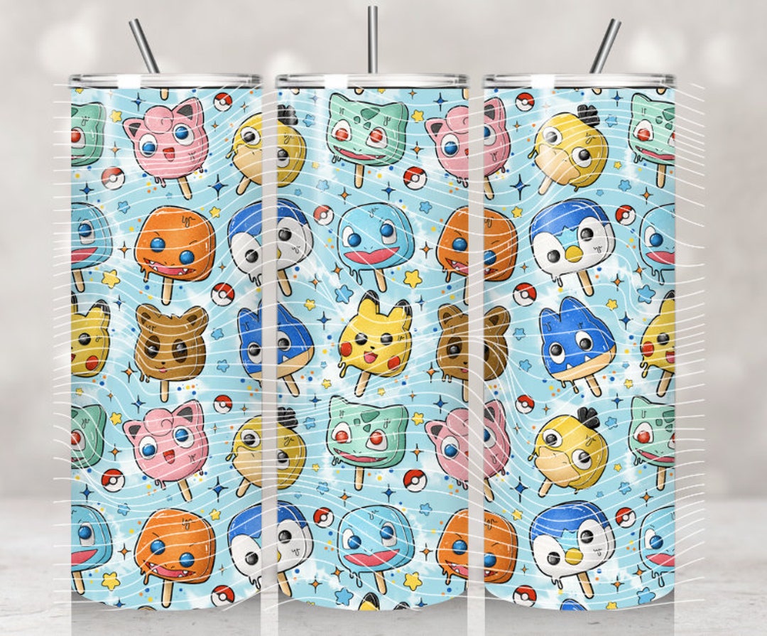 Anime Friends Popsicles Ice Cream, Ready to Press Sublimation Transfer ...