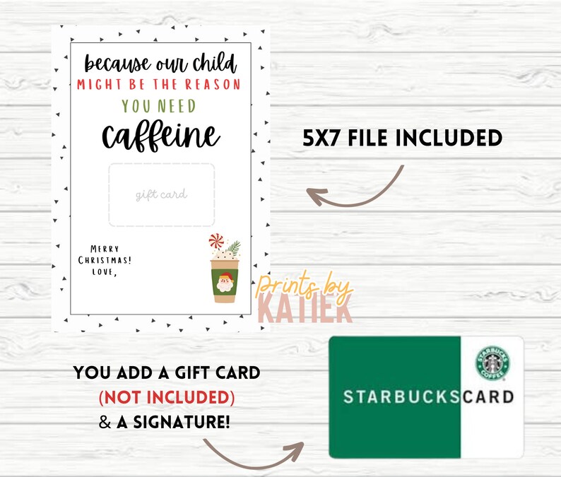 Printable Christmas Coffee Gift // Teacher Christmas Gift // Teacher ...