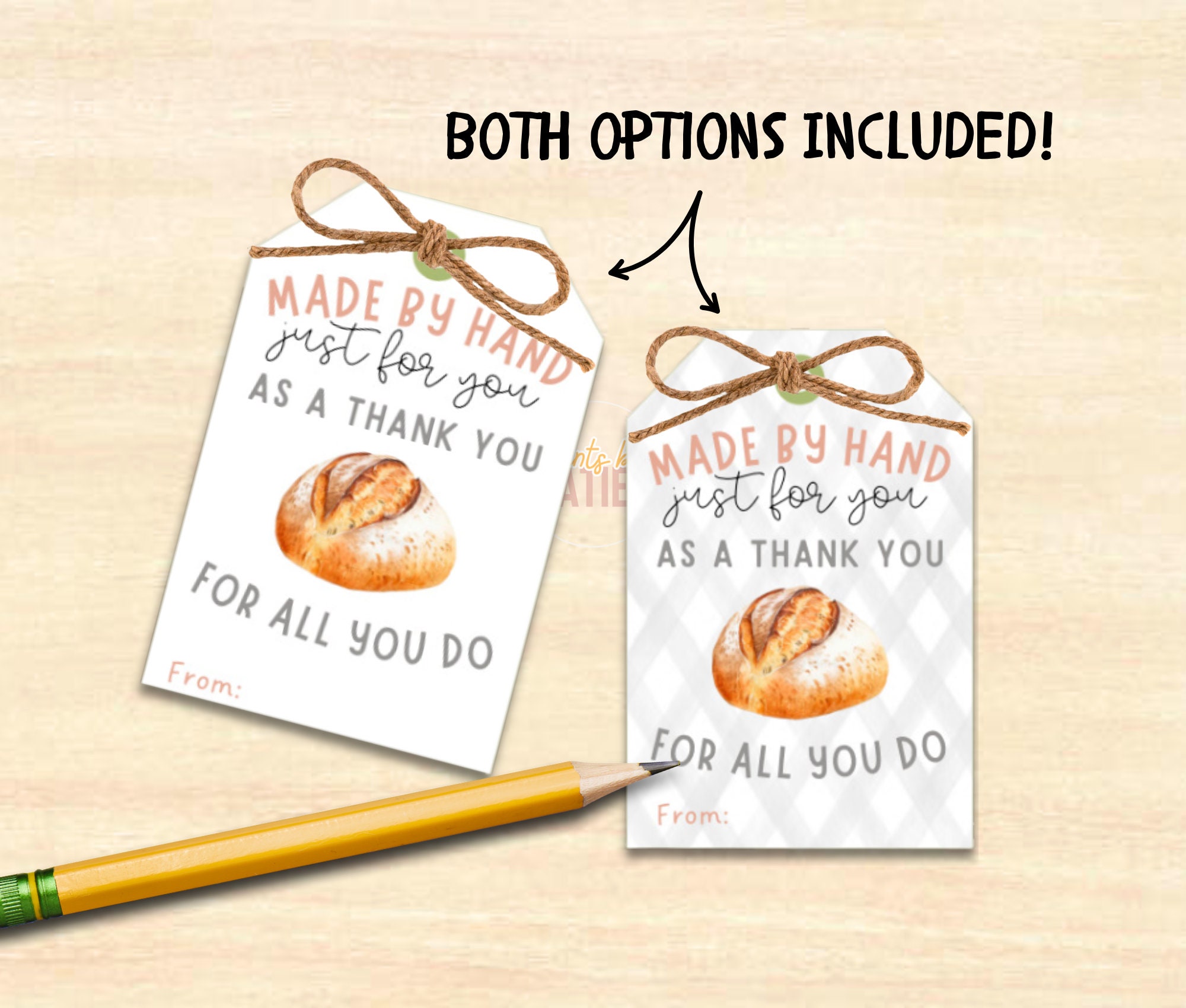 Sourdough Teacher Gift Tag // Bread Gift Tag // Teacher Appreciation ...