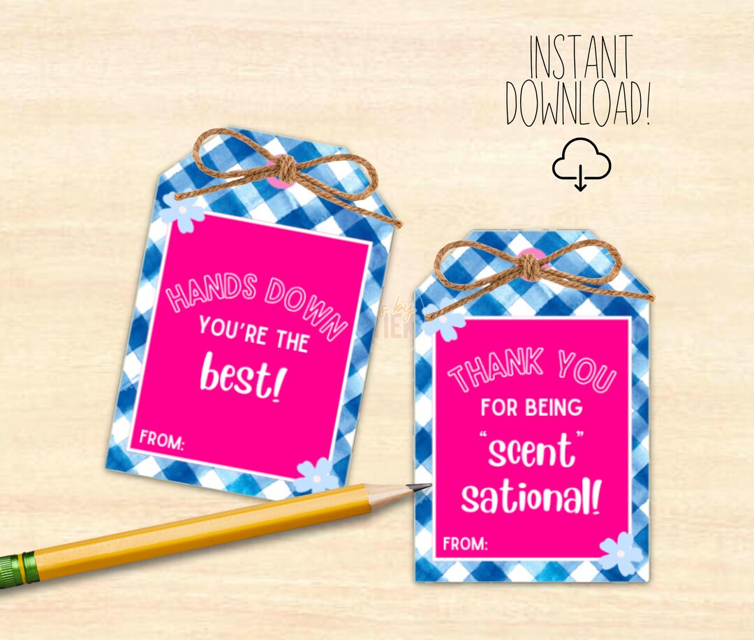 B&BW Teacher Tag // Teacher Hand Soap Tag // Teacher Appreciation Gift ...
