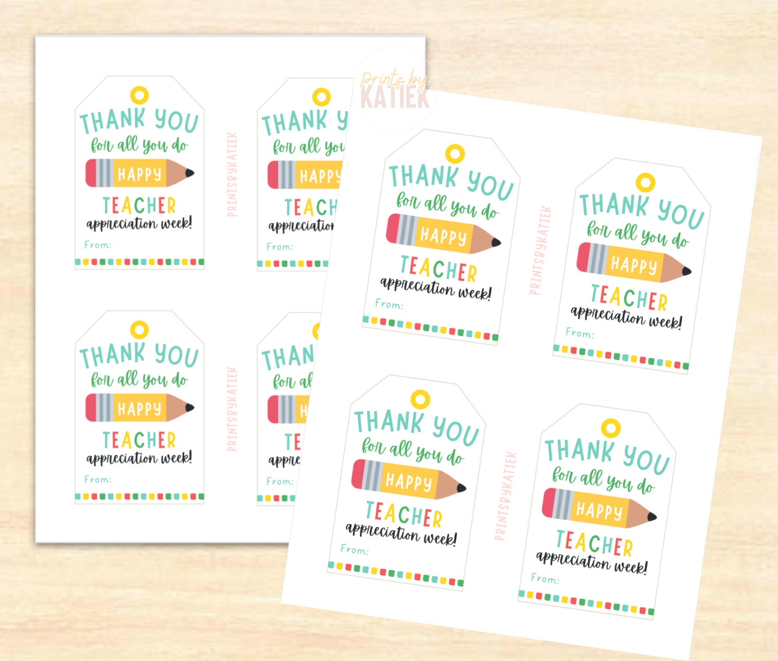 Teacher Appreciation Gift Tag // Teacher Appreciation Gift // Printable ...