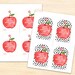Teacher Appreciation Tag // Teacher Gift Tag // Apple Teacher Gift ...