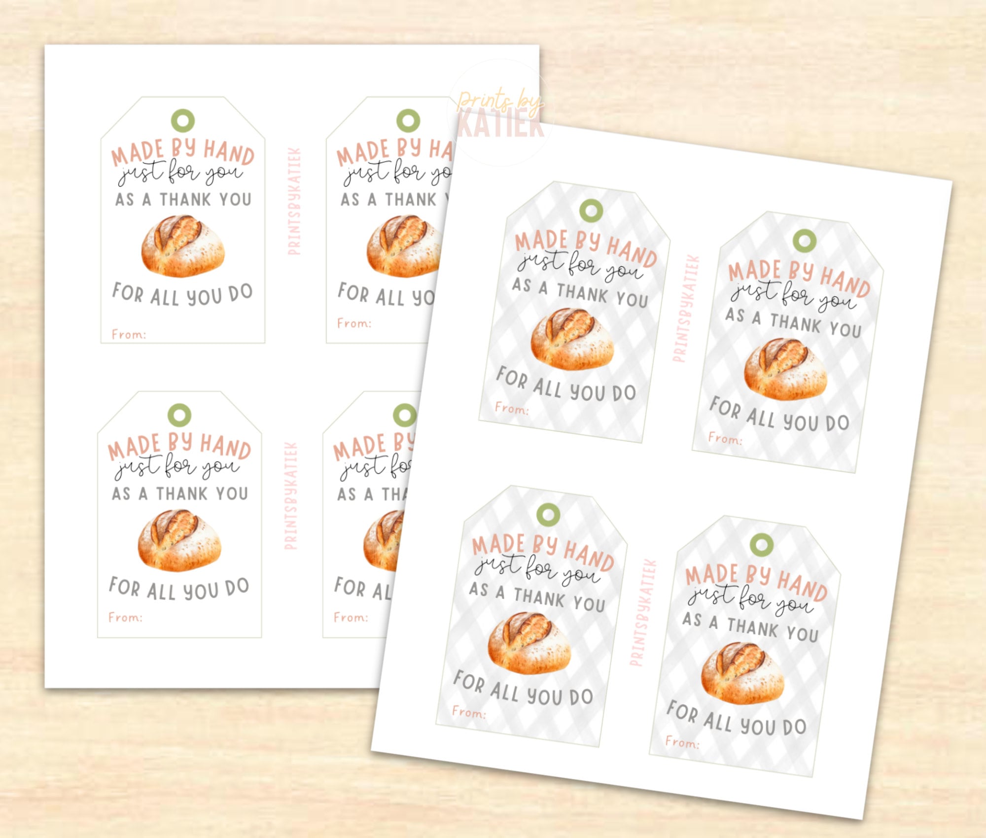 Sourdough Teacher Gift Tag // Bread Gift Tag // Teacher Appreciation ...