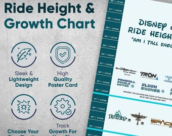 Disney World Ride Height Growth Chart - Etsy