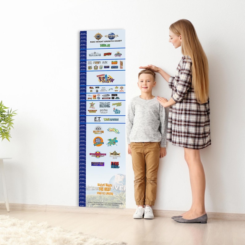Universal Orlando Ride Height Chart: Epic Universe Vacation Planner - Etsy