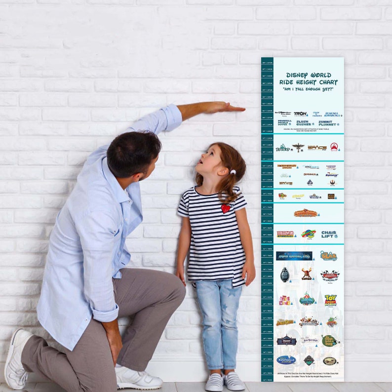 Disney World Ride Height Chart - Height Guide for Orlando Vacation ...
