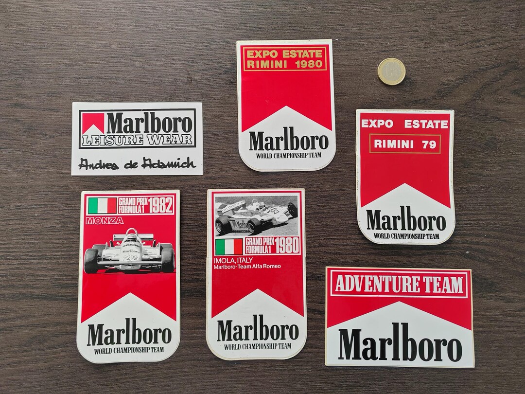 MARLBORO Vintage Stickers 70s/80s - 6PCS - Etsy