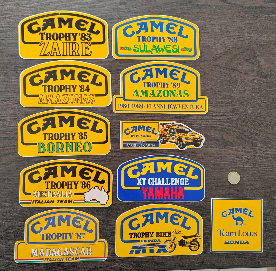 CAMEL Trophy Stickers Series N.11 Pcs - Etsy