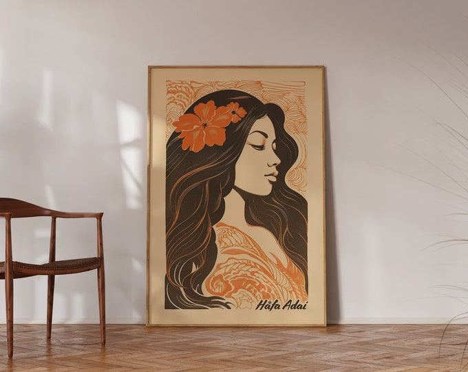 GUAM Art Print, Latte Stone Art Print, Tropical Guam Art Print, Guam ...