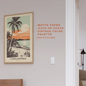 Retro Philippines Print - Travel Poster - Matte - the Philippines ...
