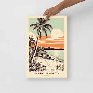Retro Philippines Print - Travel Poster - Matte - the Philippines ...
