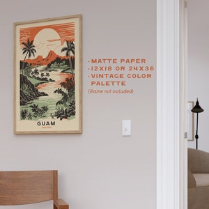 Retro Guam Print - Hafa Adai - Guam Retro Tourism Wall Art - Vintage ...