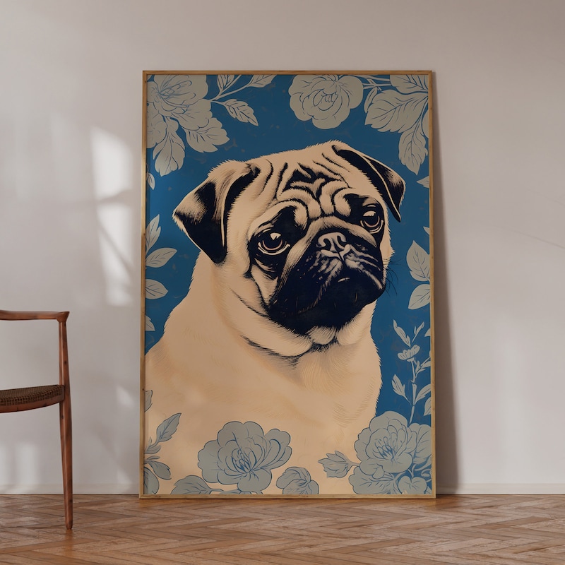 Pug Art Print - Etsy