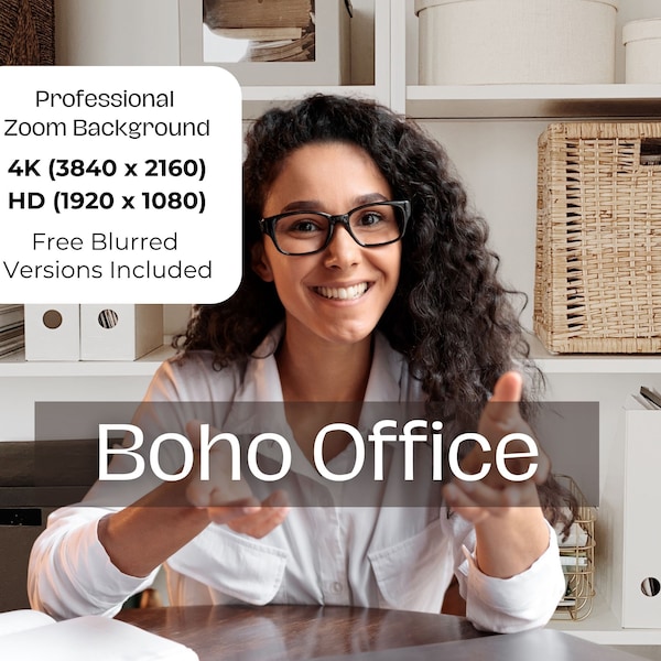 Neutral Office Zoom Background - Etsy