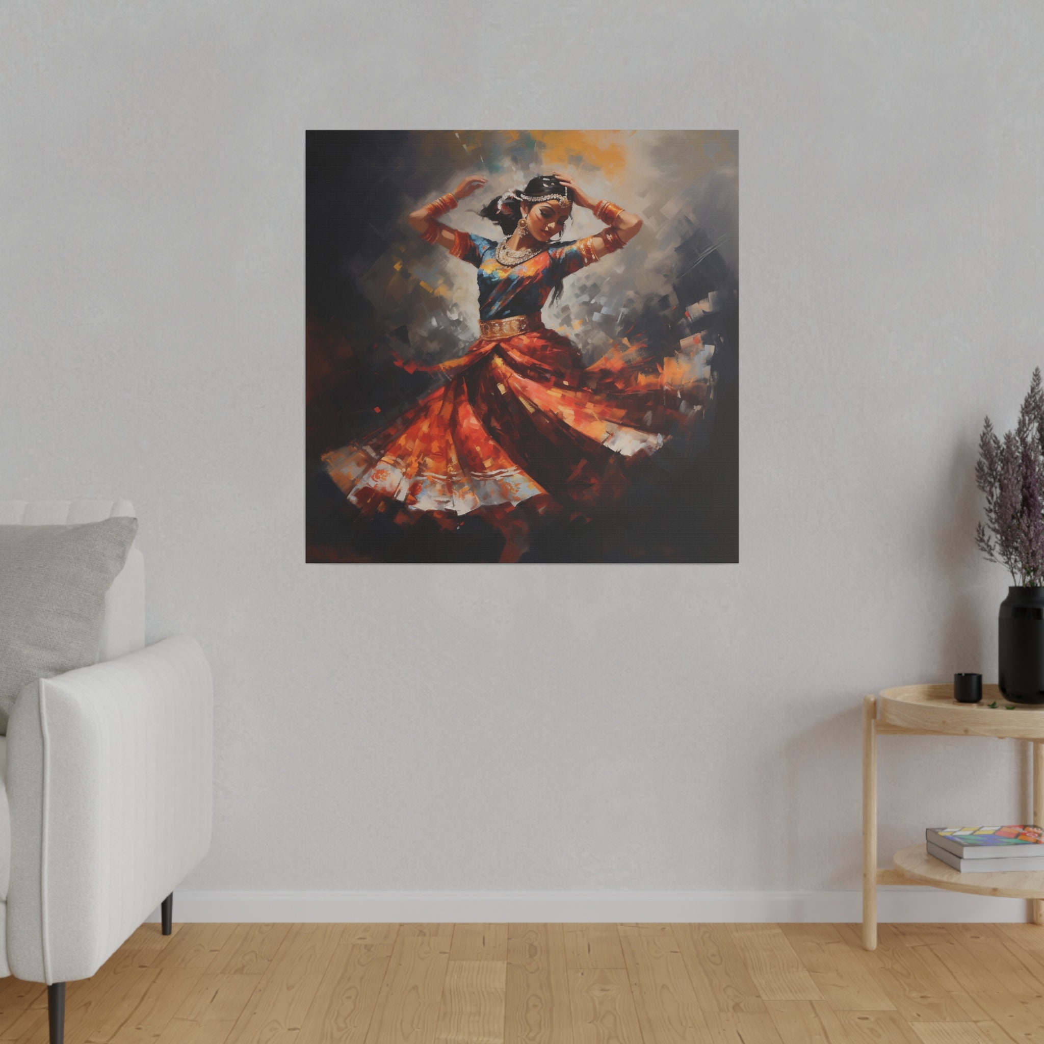 Bharatnatyam | Indian Traditional Dance Painting | Girl in a Striking ...