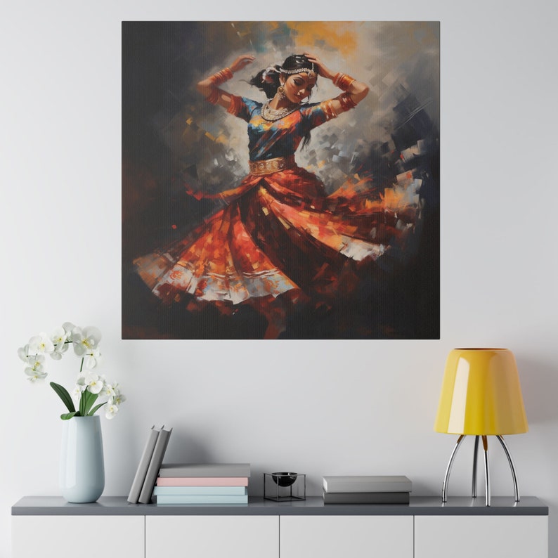Bharatnatyam | Indian Traditional Dance Painting | Girl in a Striking ...