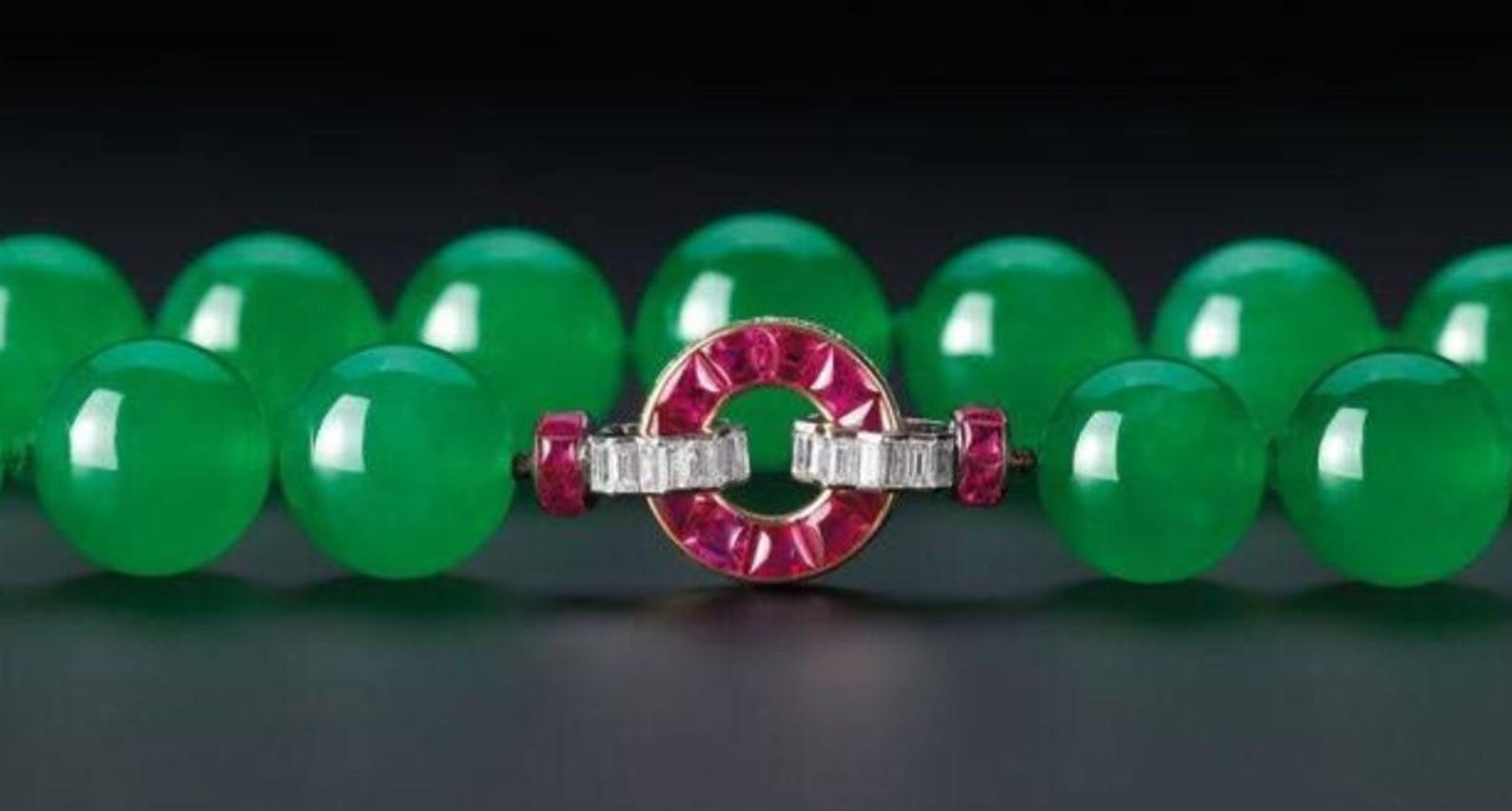 Famous Jade Necklace, Ruby and Moissanite Jewellery, 925 Silver ...