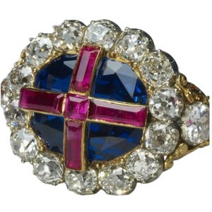 Vintage Reproduction 925 Sterling Silver 12.67 CWT Moissanitend 1 Carat ...