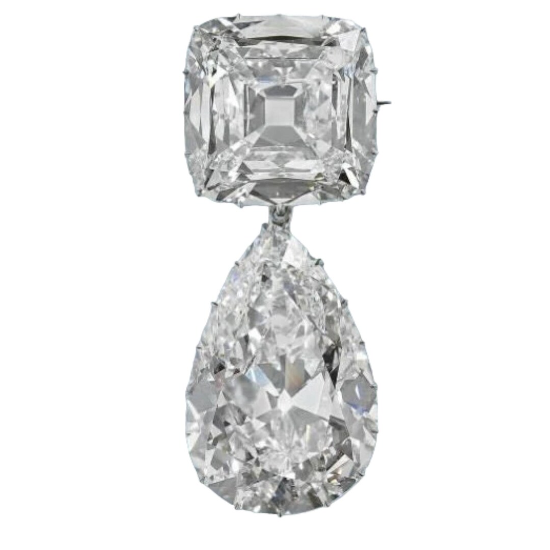 Edwardian Era 925 Sterling Silver Zorcon Queen Elizabeth II Cullinan ...