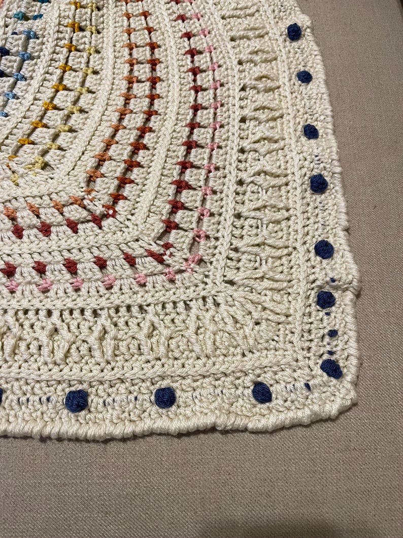 Crochet Moroccan Blanket Afghan (from Annie's Kit Club) - Etsy