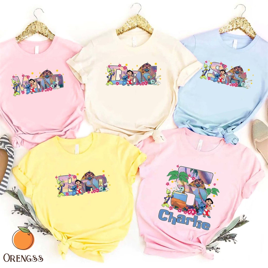 Lio and Stitch Family Birthday Shirts Personalized Lio and - Etsy