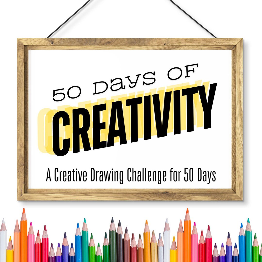 Children's Finish the Drawing Challenge | 50-page Creativity Booklet - Etsy