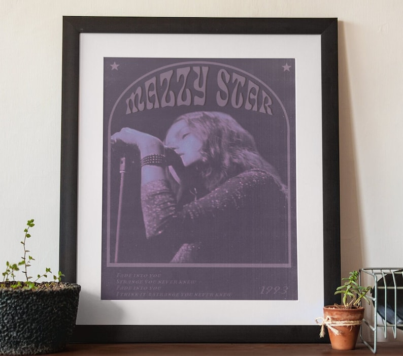 Mazzy Star Poster, Music Art Print, Mazzy Star Concert, Printable Wall ...