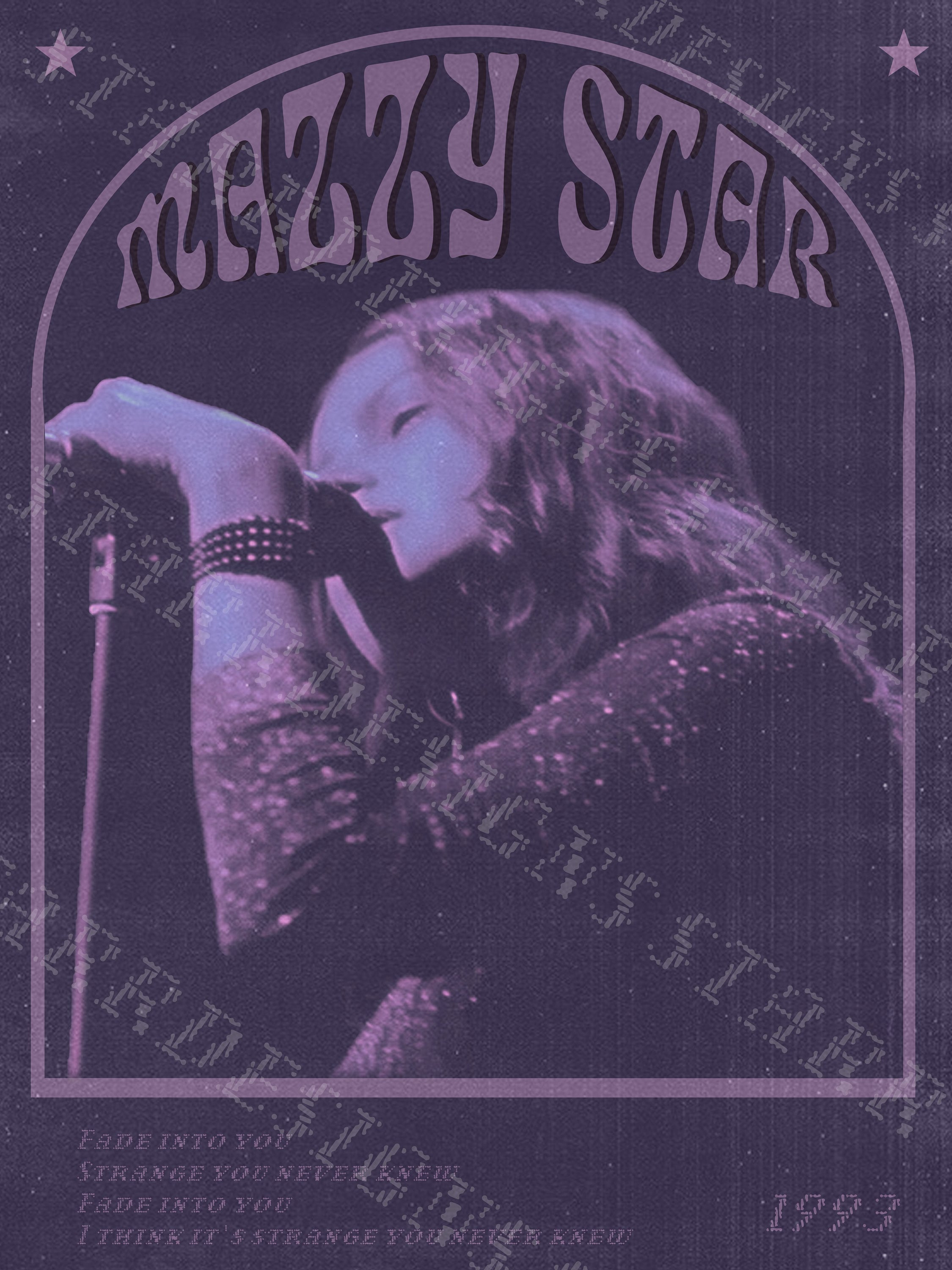 Mazzy Star Poster, Music Art Print, Mazzy Star Concert, Printable Wall ...