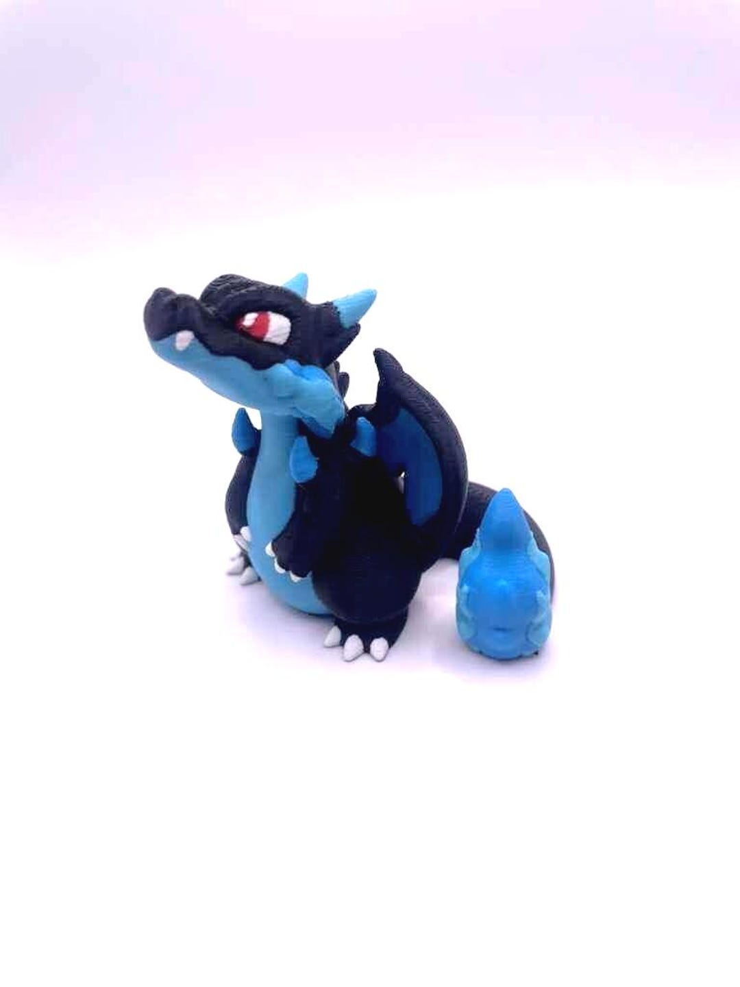 3D Printed Mega Charizard X Miniature - Etsy