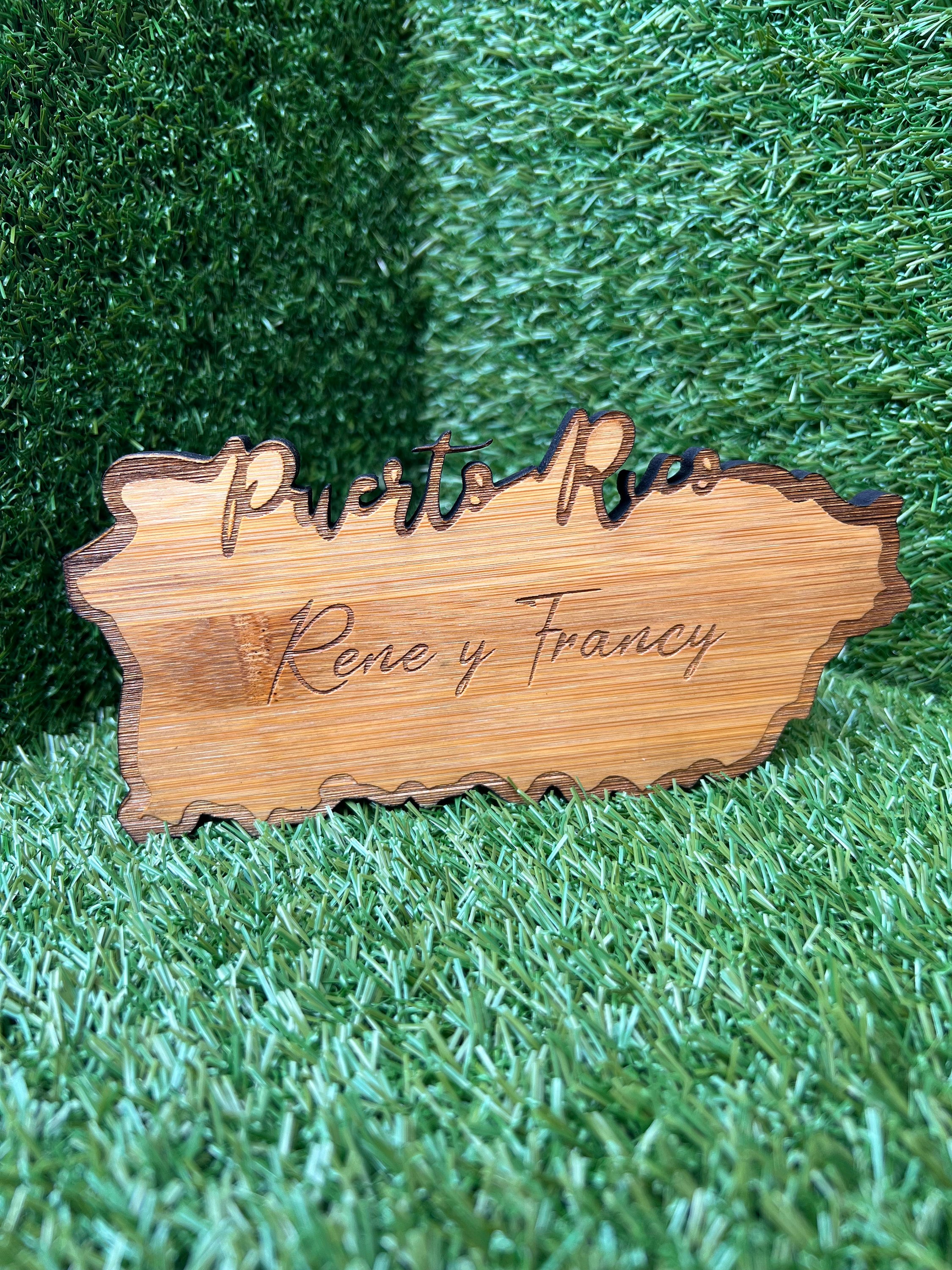 Puerto Rico Shape Board Key Holder Wall Decoration - Etsy