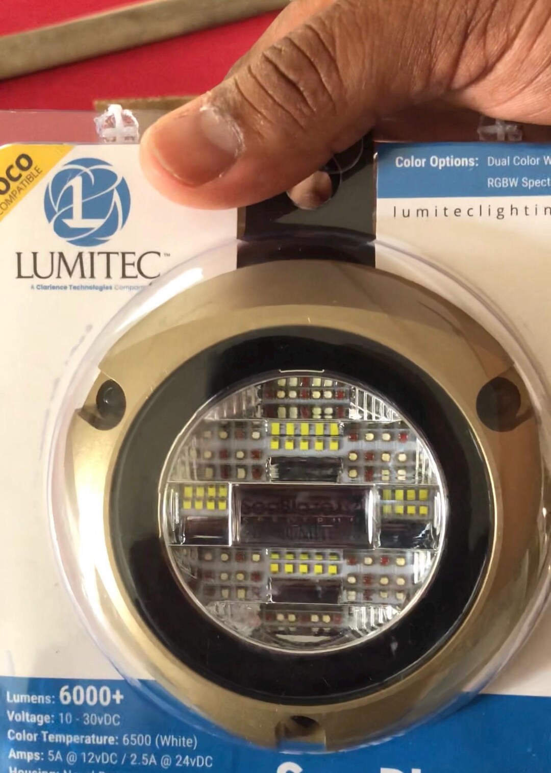 LUMITEC Seablaze X2 Underwater Light, Bronze, Spectrum RGBW - Etsy