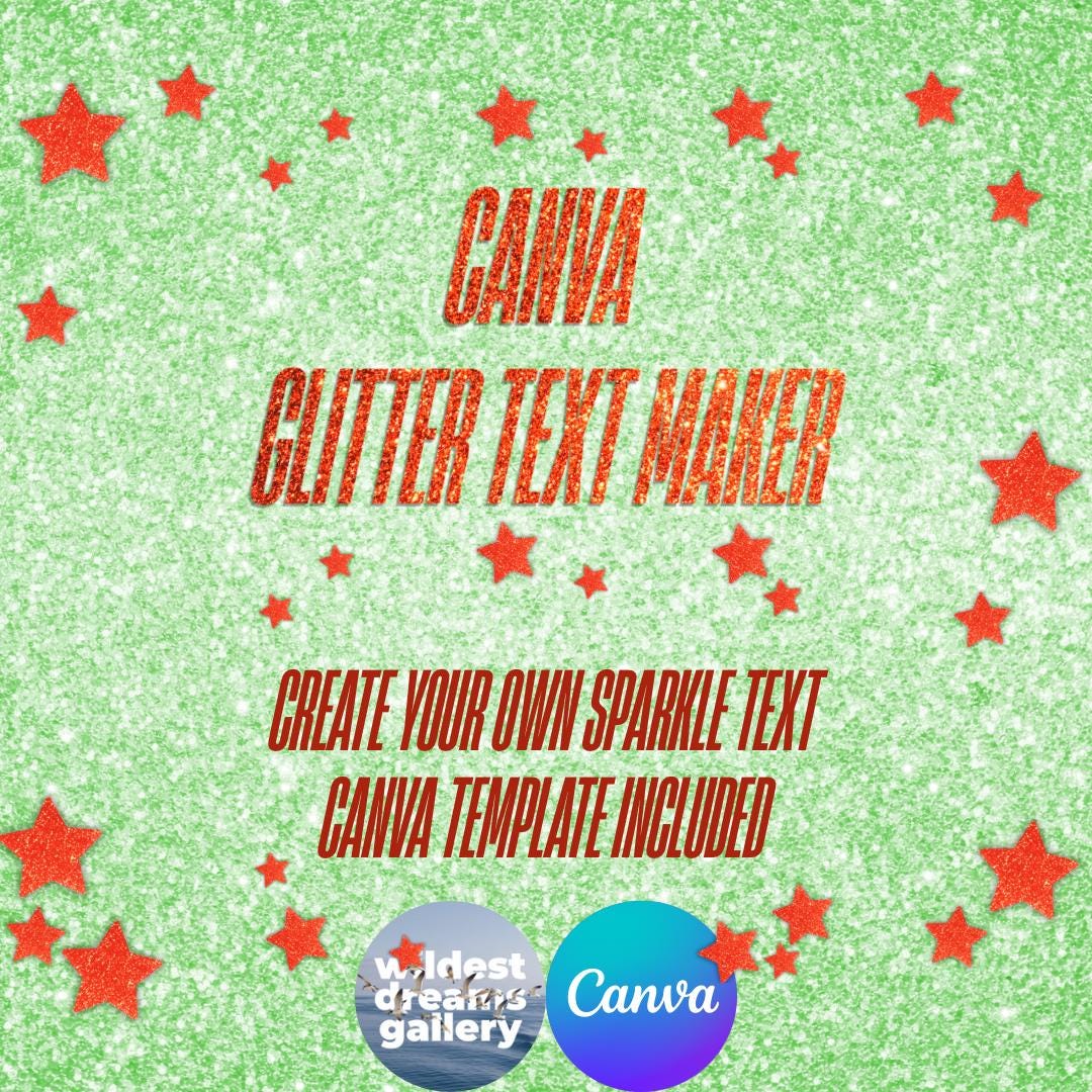 The Life of a Showgirl – Canva Glitter Text Maker - Etsy