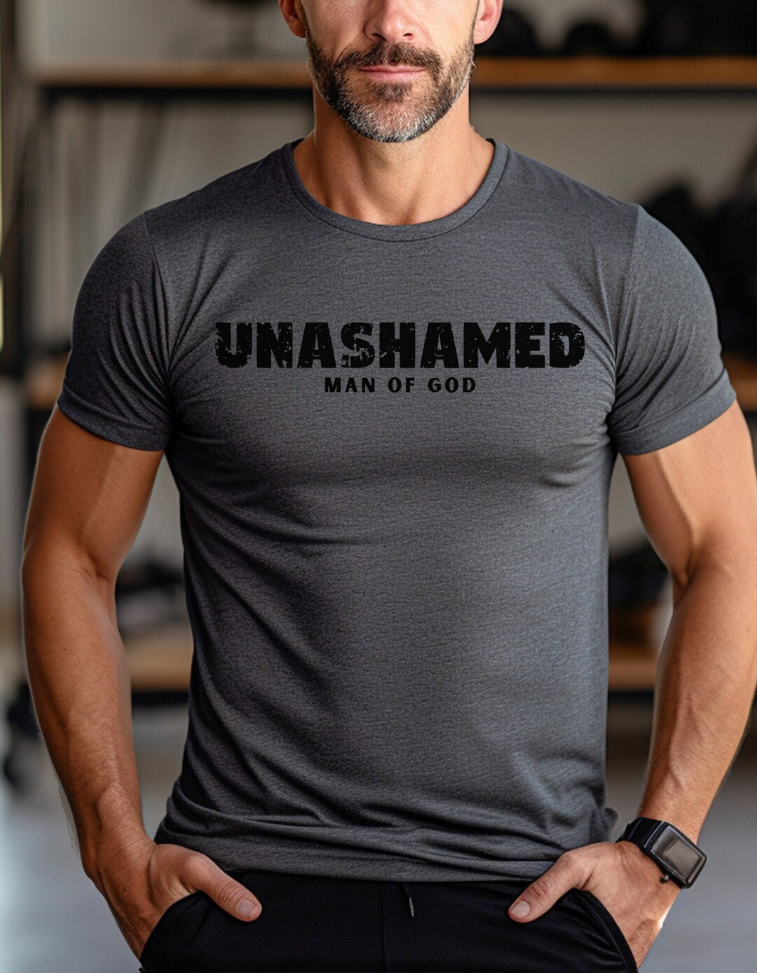 Unashamed Shirt for Men, "unashamed" Written in Grunge Font With ...