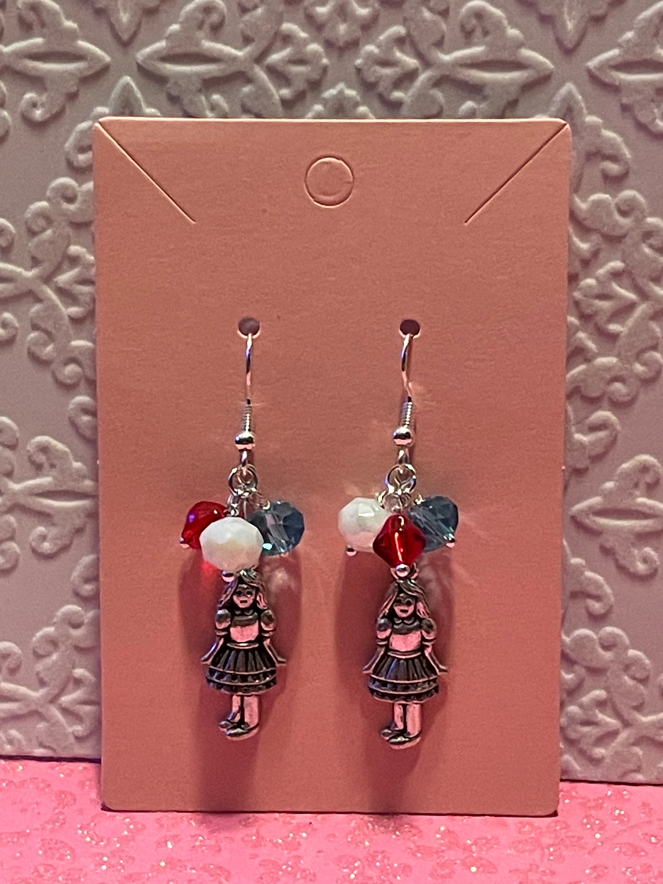 Alice in Wonderland Inspired Earrings - Etsy