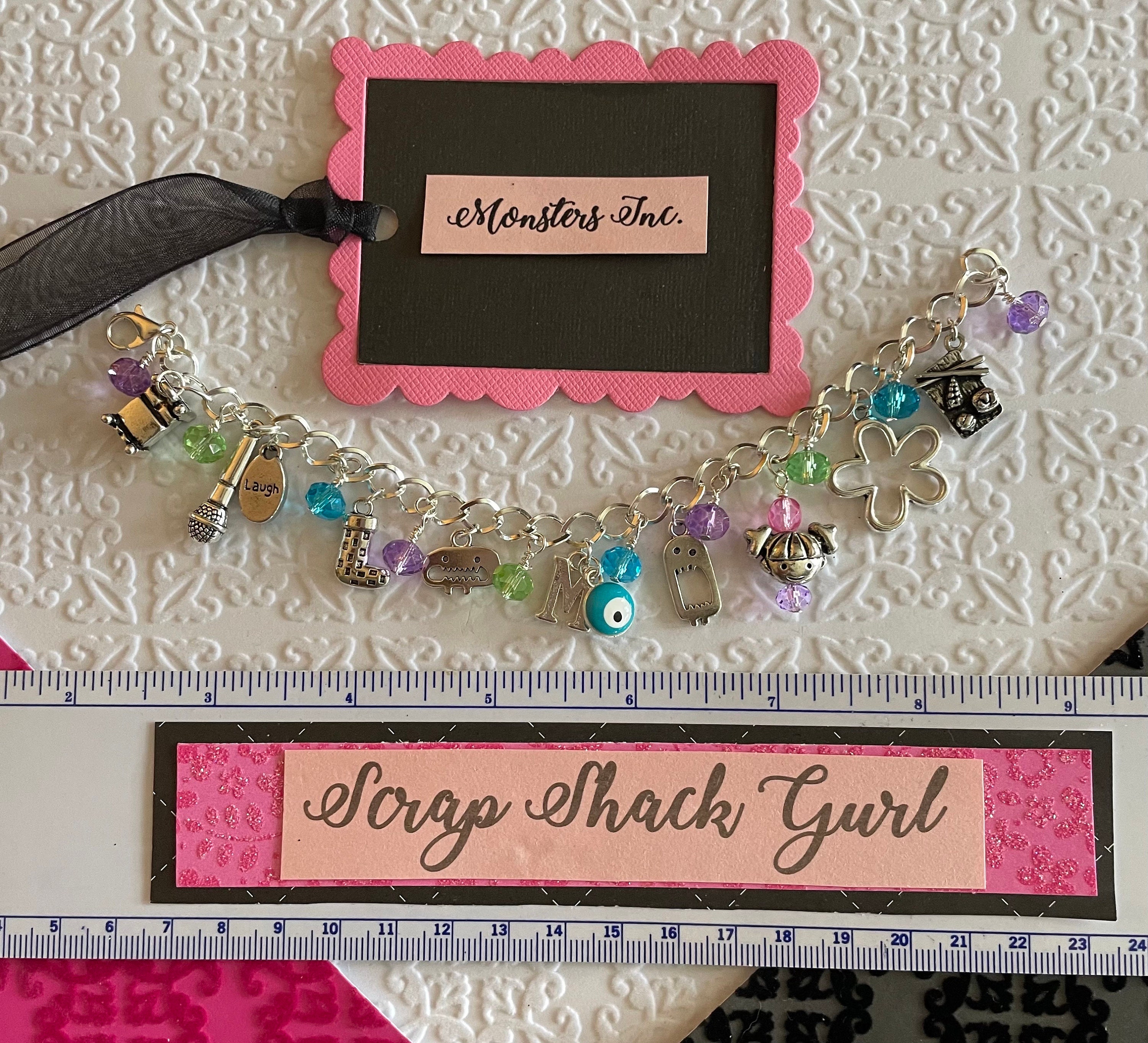 Monsters Inc. Inspired Charm Bracelet - Etsy