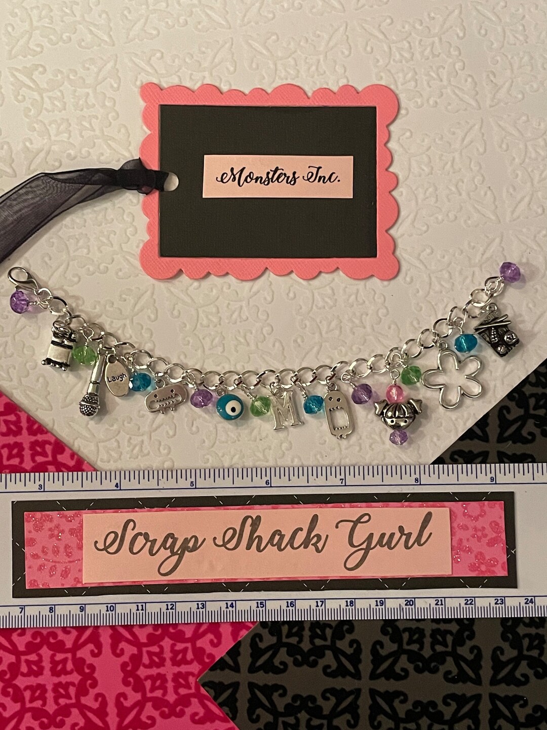 Monsters Inc. Inspired Charm Bracelet - Etsy