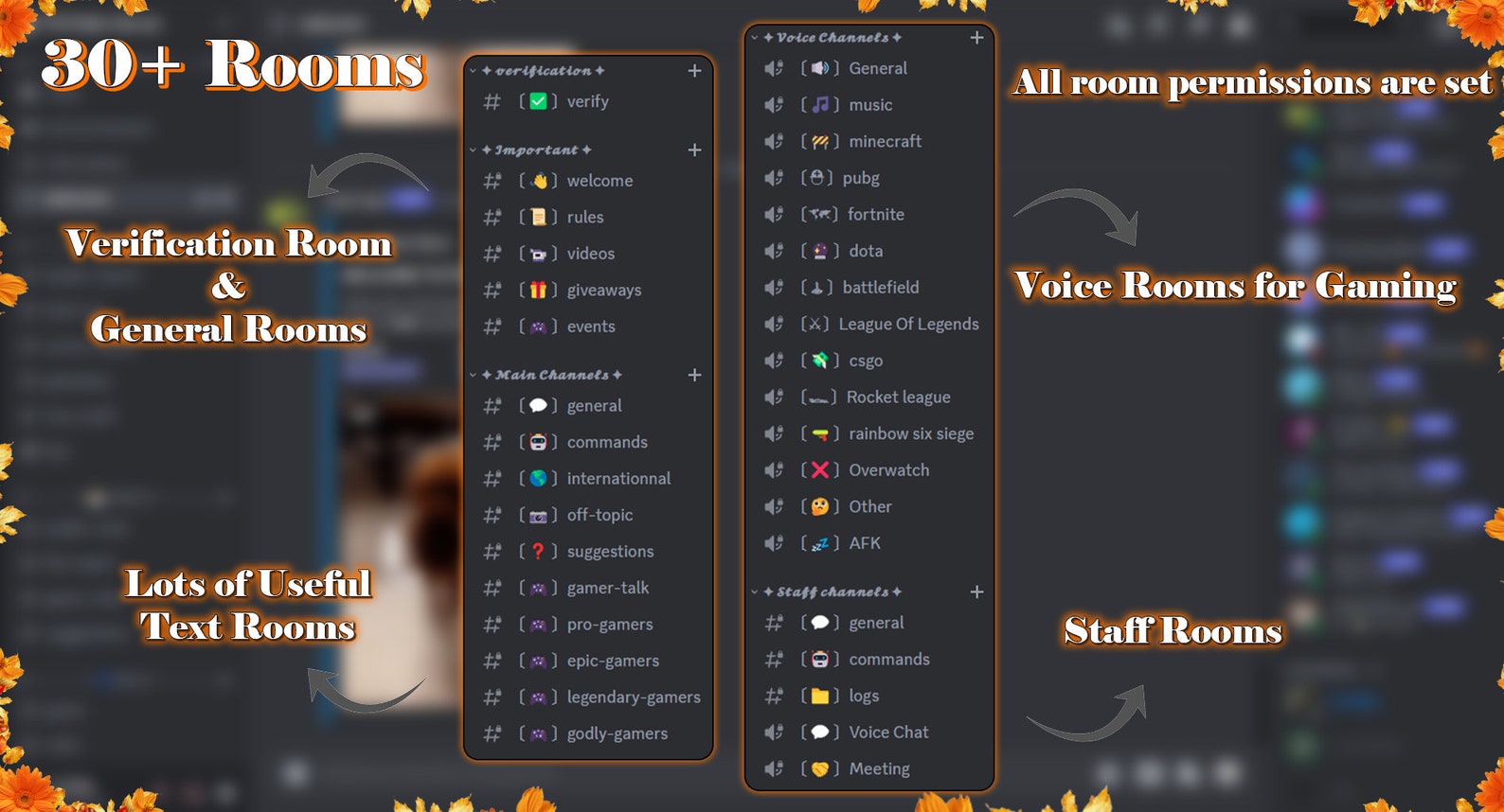 Gaming Discord Server Template V2, Community Discord Server, Streamer ...