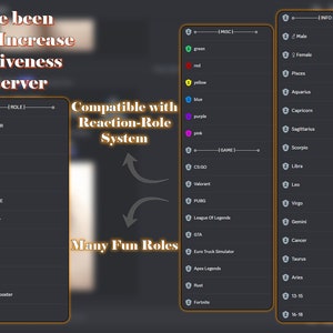Community Discord Server Template Advanced, Gaming Discord, Streamer ...