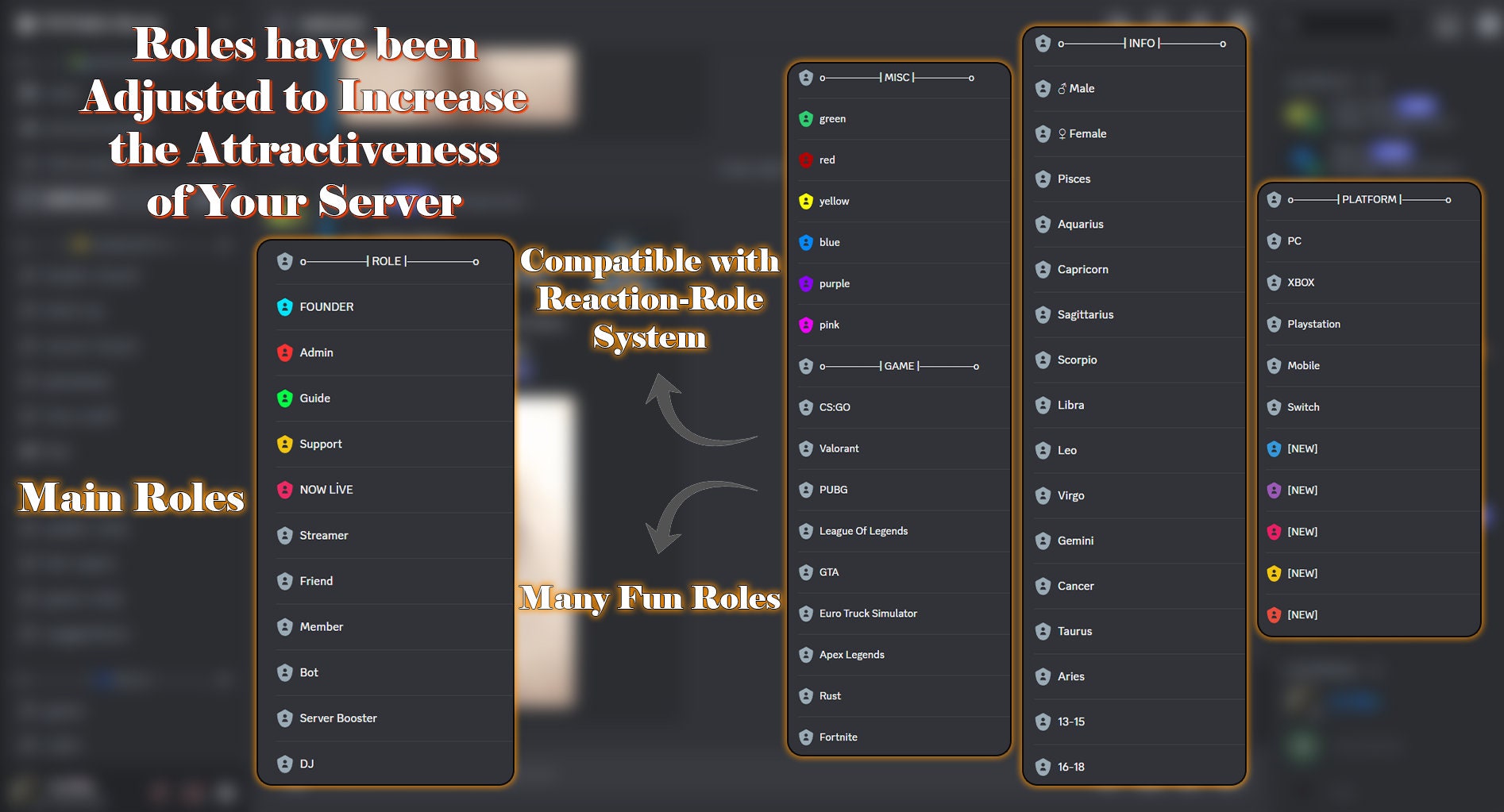 Community Discord Server Template Advanced, Gaming Discord, Streamer ...