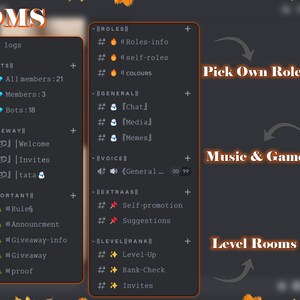 Youtube Discord Server Template, Youtuber Discord Server, Streamer ...