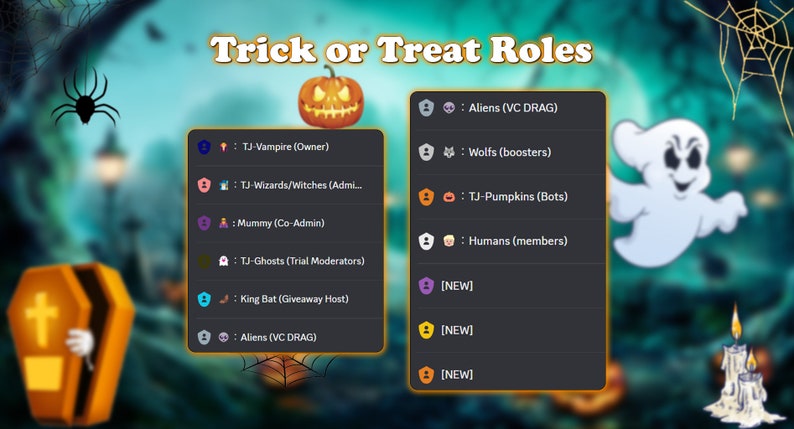 HALLOWEEN Discord Server Template, Spooky Discord Server, Trick or ...
